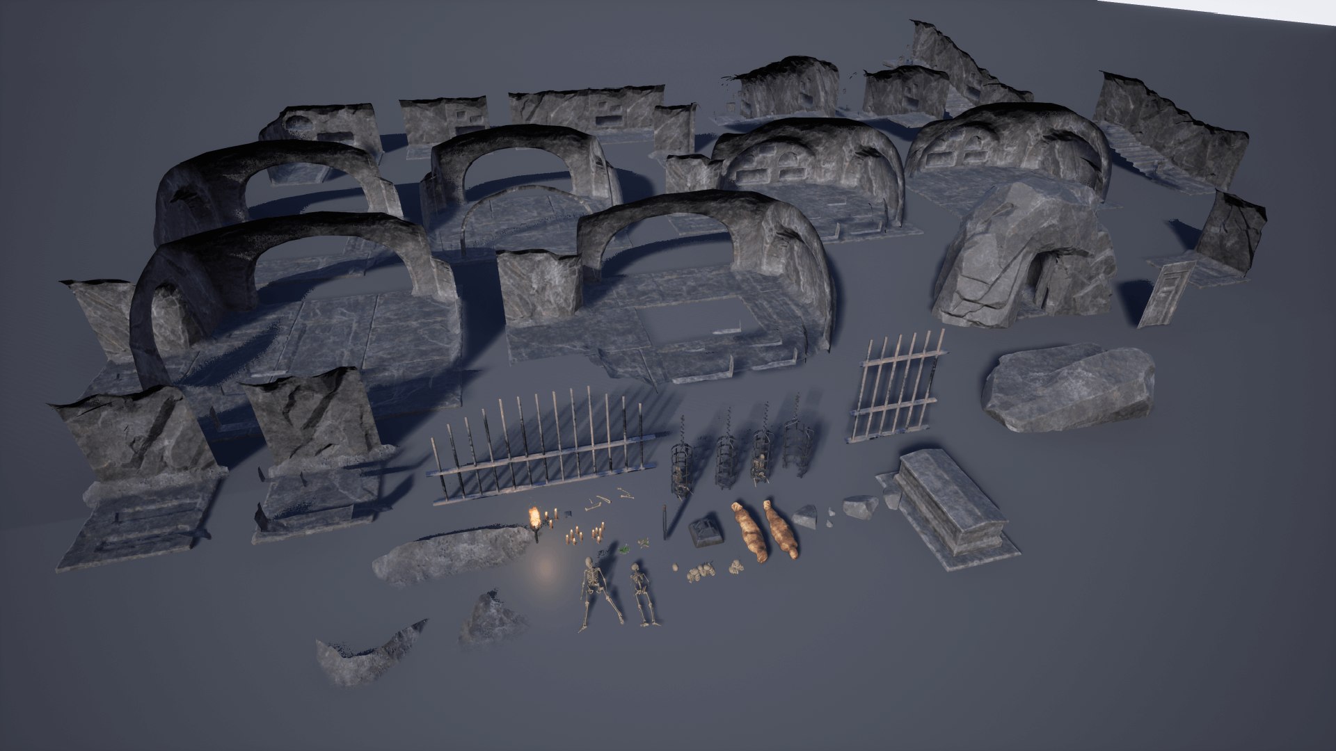 3D old catacombs - TurboSquid 1378101