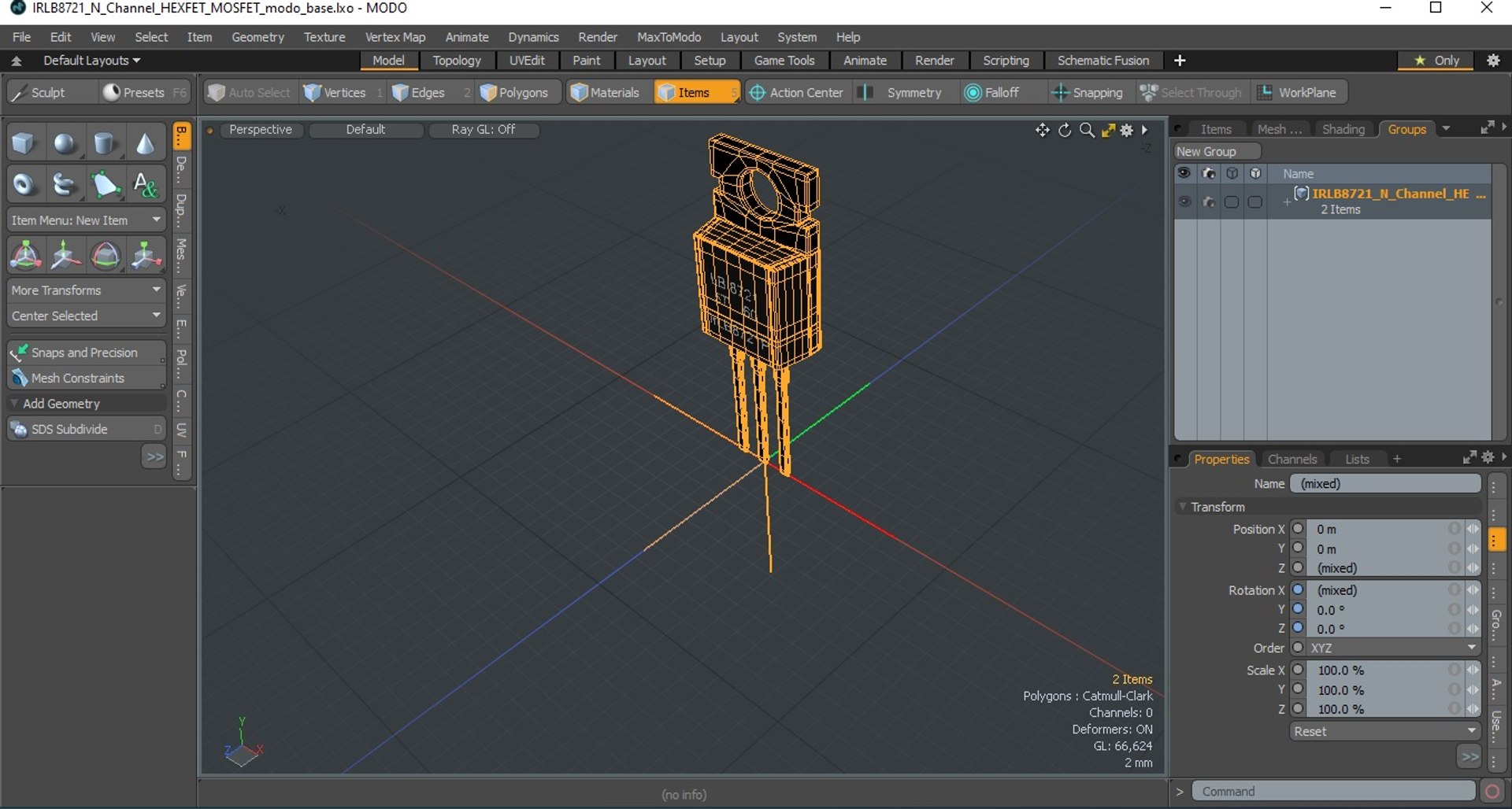 3D irlb8721 n channel hexfet model - TurboSquid 1666252