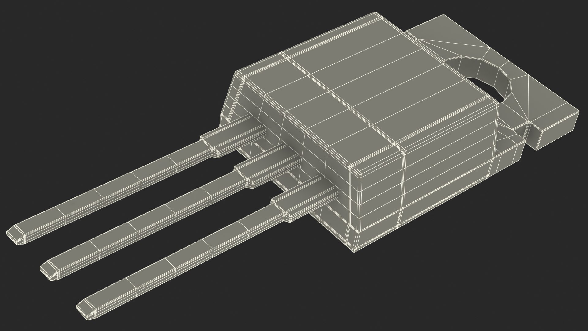 3D irlb8721 n channel hexfet model - TurboSquid 1666252