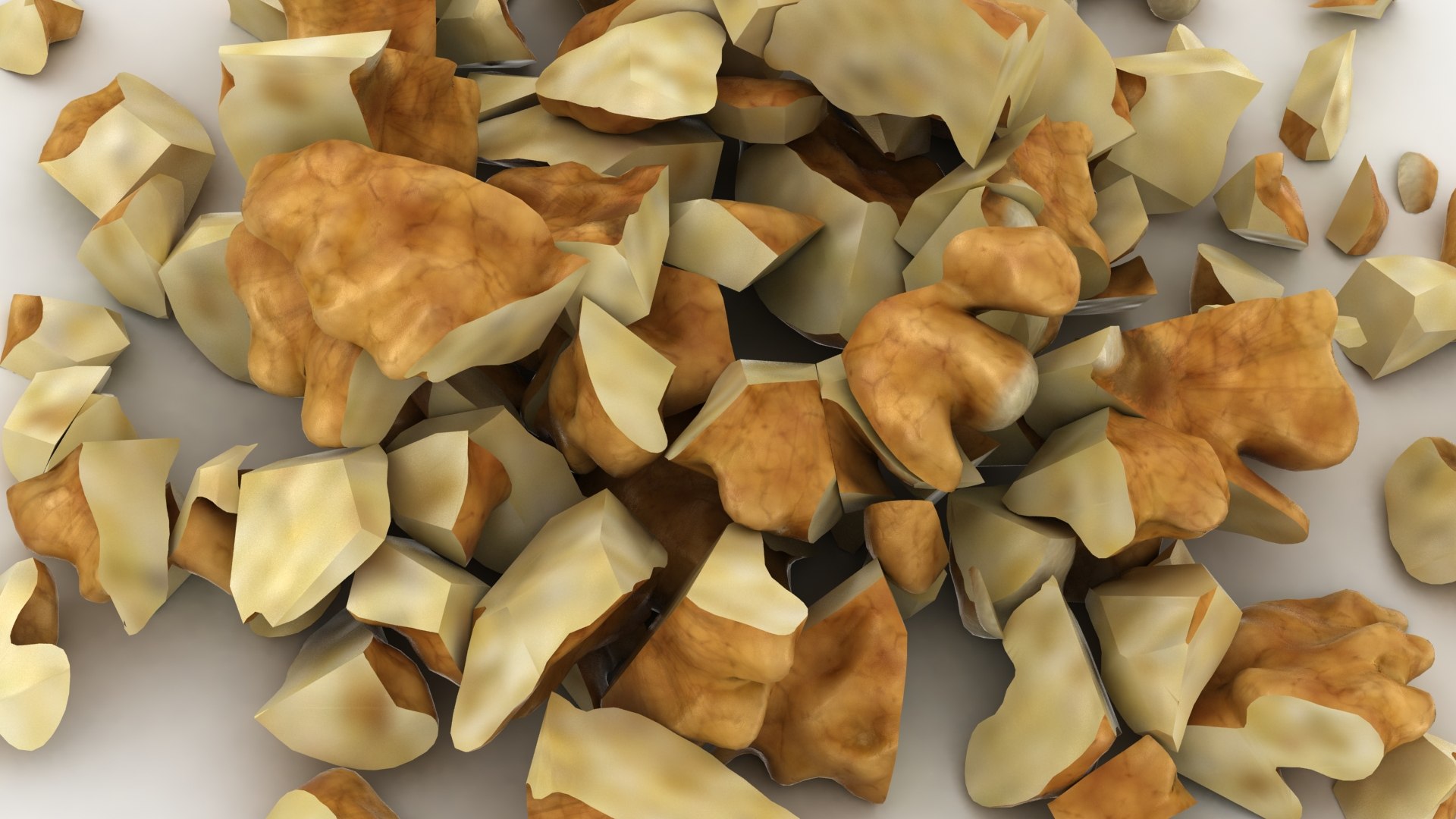 3D Realistic Broken Walnut Kernel Model - TurboSquid 1569794