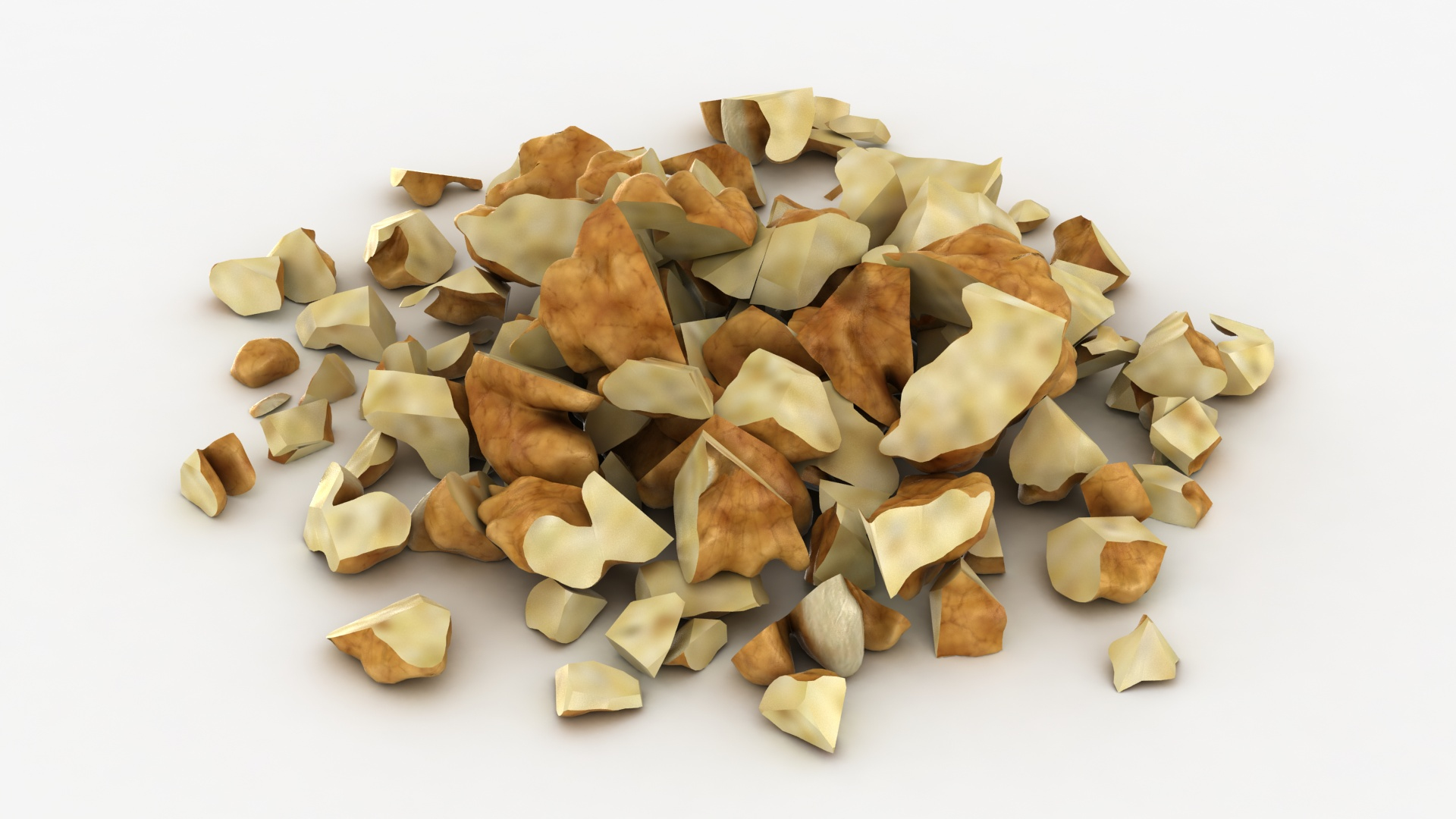 3D Realistic Broken Walnut Kernel Model - TurboSquid 1569794