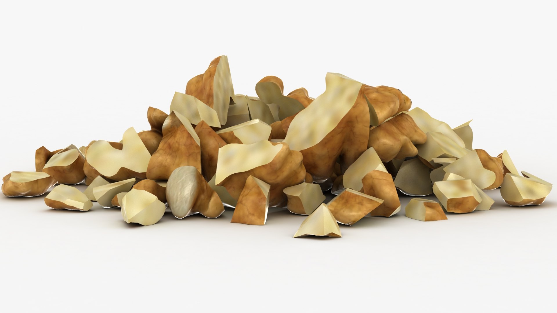 3D Realistic Broken Walnut Kernel Model - TurboSquid 1569794