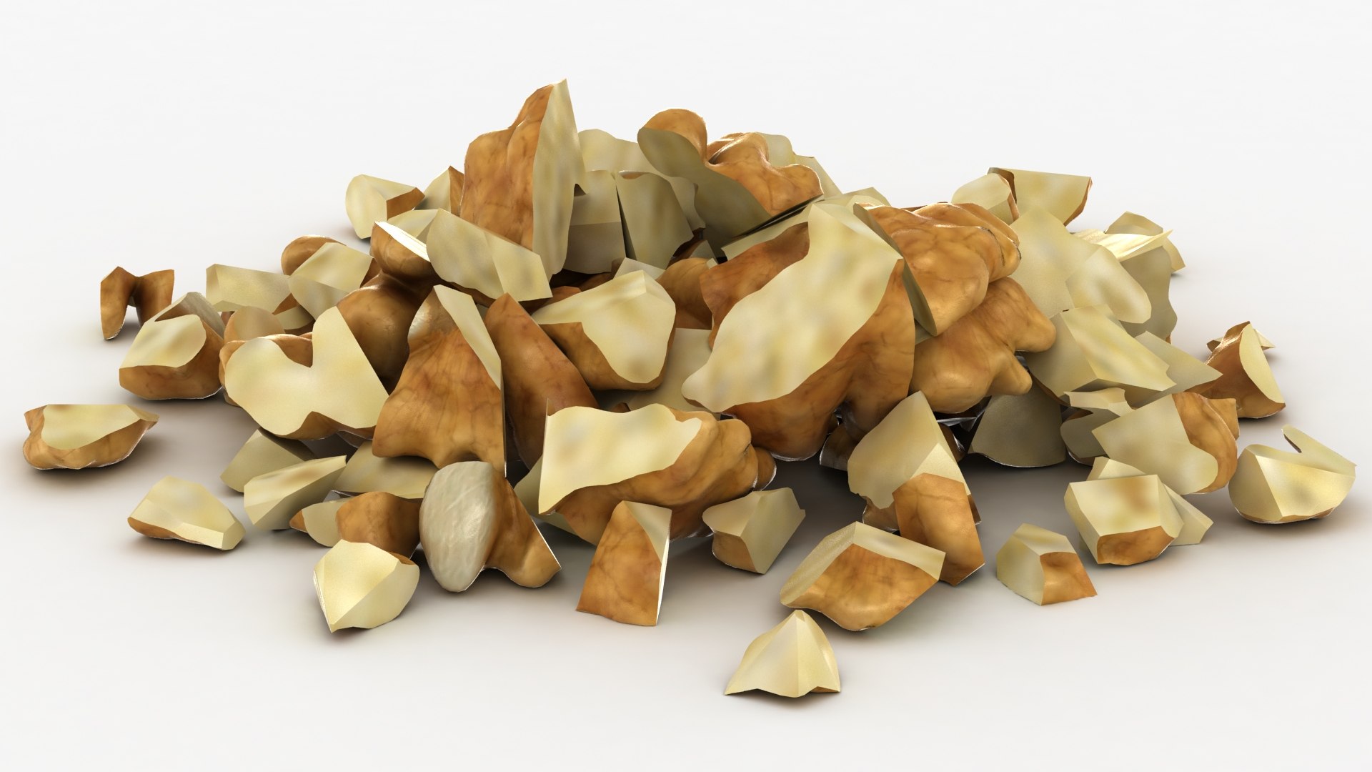 3D Realistic Broken Walnut Kernel Model - TurboSquid 1569794