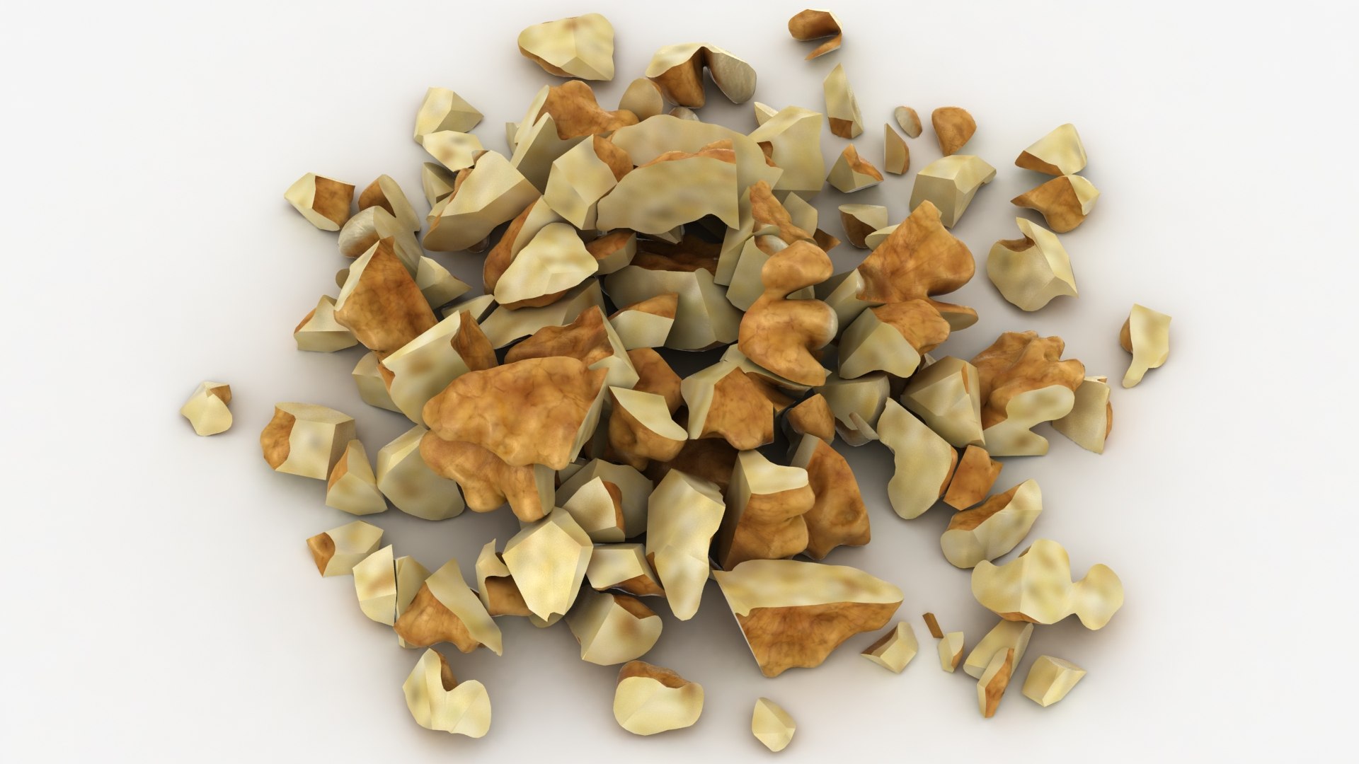 3D Realistic Broken Walnut Kernel Model - TurboSquid 1569794