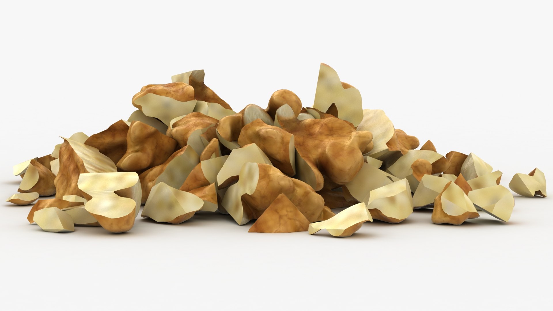 3D Realistic Broken Walnut Kernel Model - TurboSquid 1569794