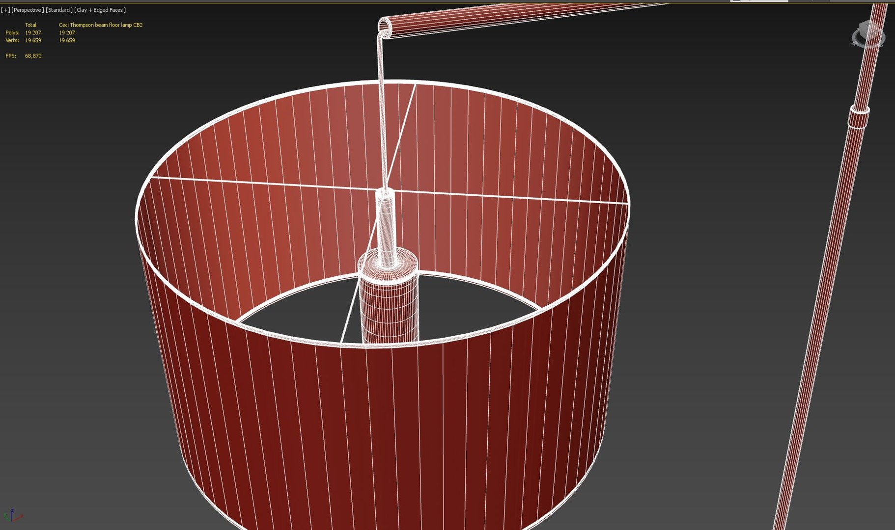 3D Ceci Thompson Beam Floor Lamp - TurboSquid 1578523