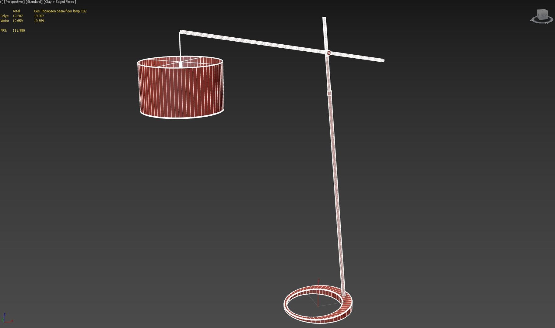 3D Ceci Thompson Beam Floor Lamp - TurboSquid 1578523