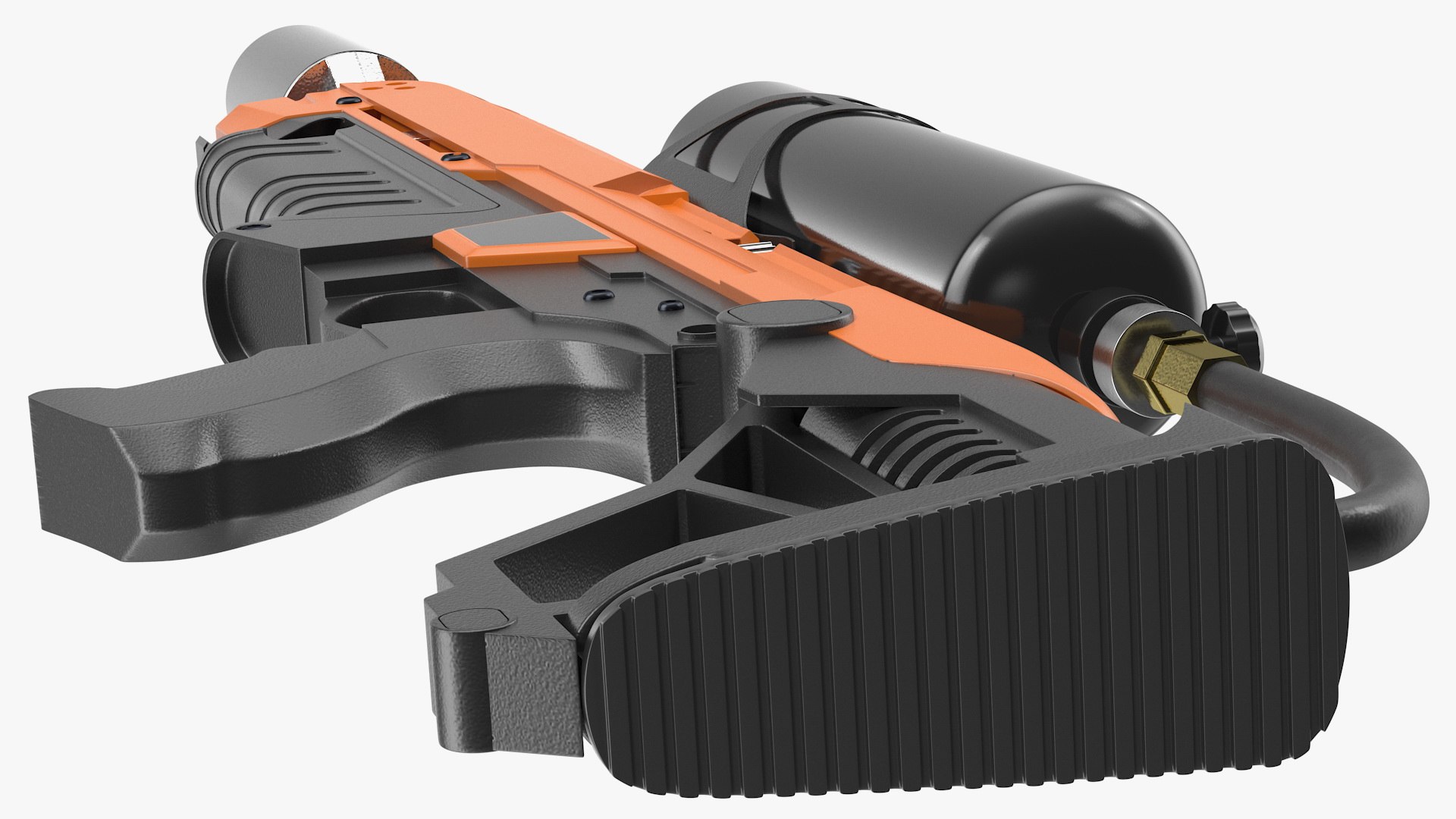 Futuristic flamethrower 3D model - TurboSquid 1625847