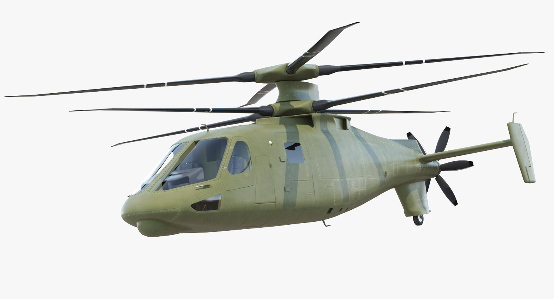 Attack compound helicopter copter 3D model - TurboSquid 1412620