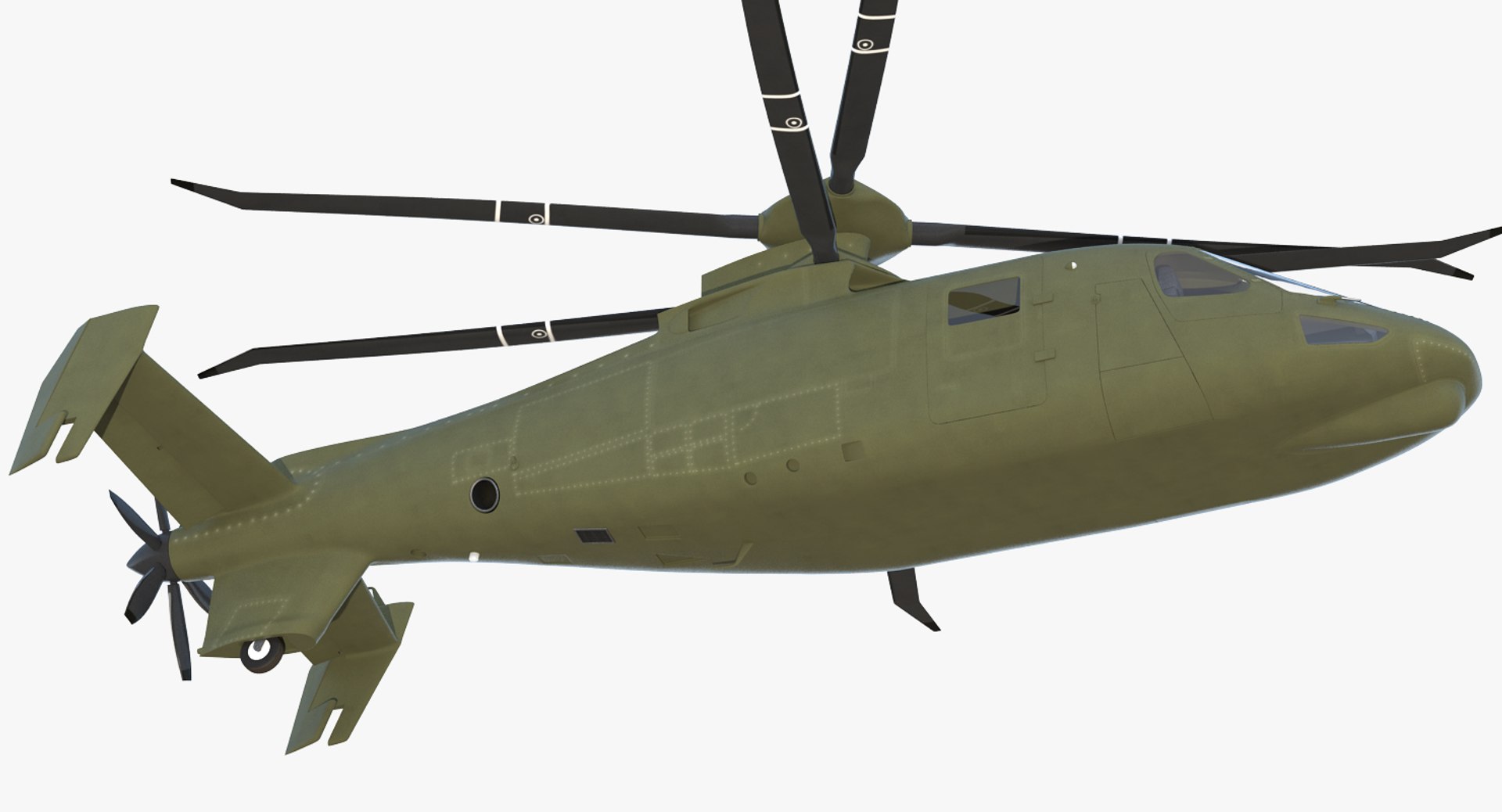 Attack compound helicopter copter 3D model - TurboSquid 1412620