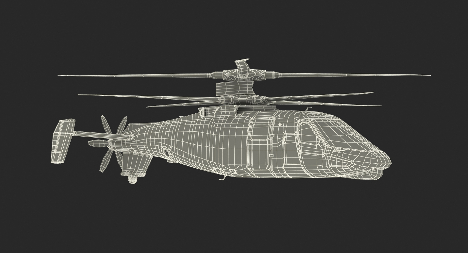 Attack Compound Helicopter Copter 3D Model - TurboSquid 1412620