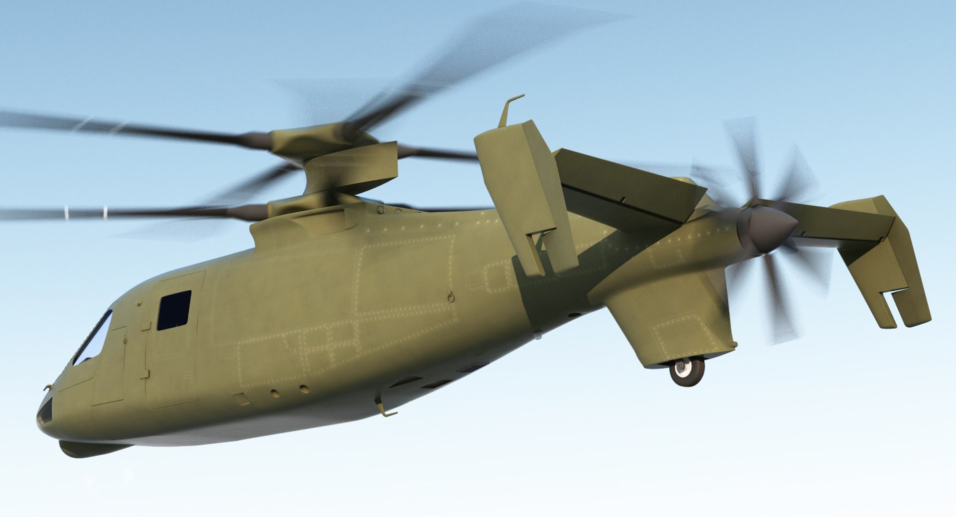 Attack Compound Helicopter Copter 3D Model - TurboSquid 1412620