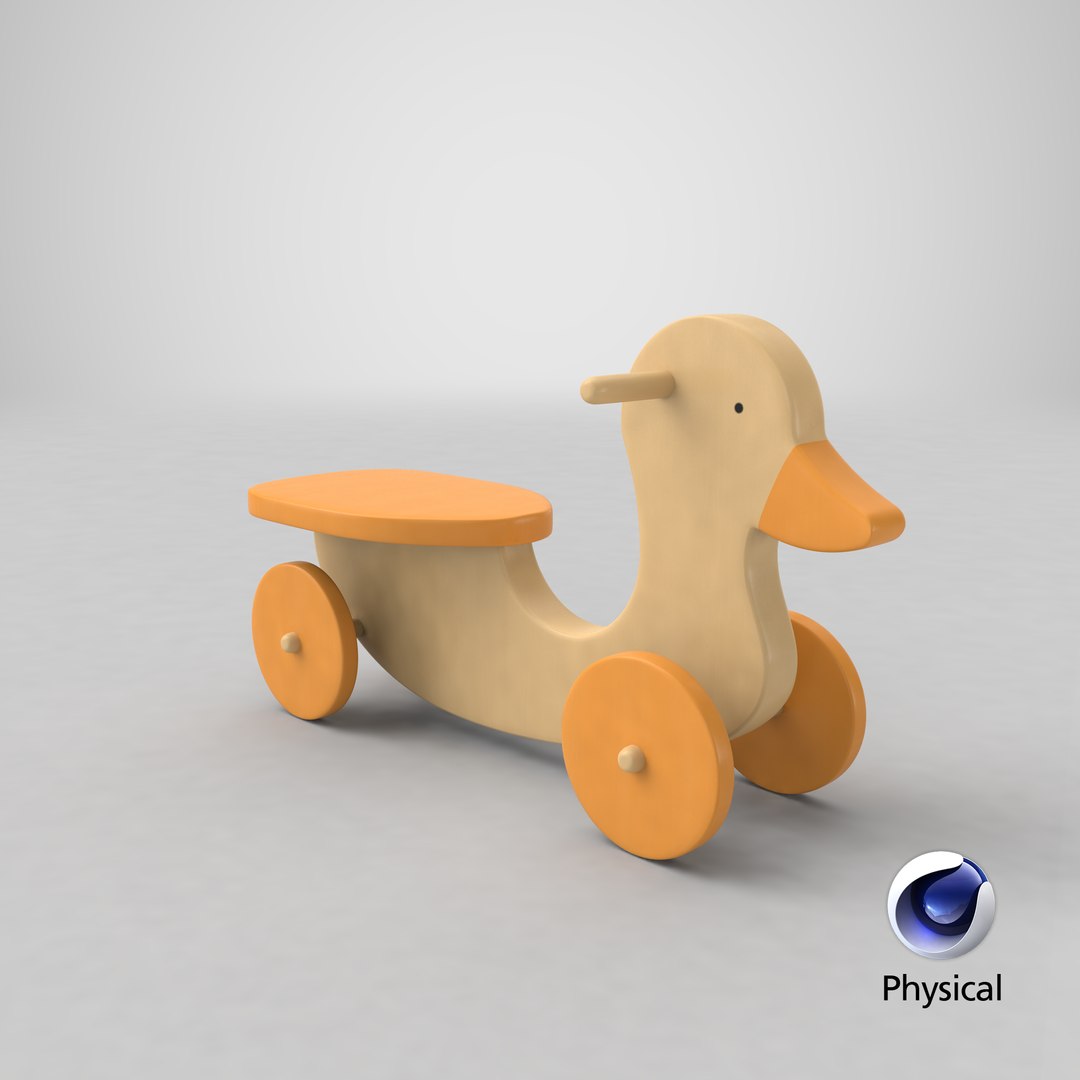 3D Wooden Bike Duck - TurboSquid 1419195
