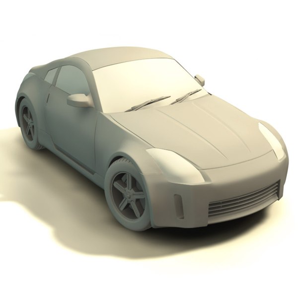 nissan z350 car 3d ma
