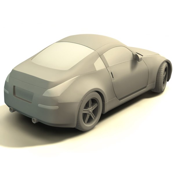 nissan z350 car 3d ma