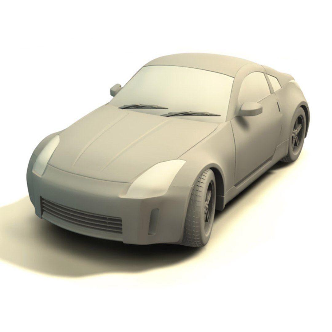 nissan z350 car 3d ma