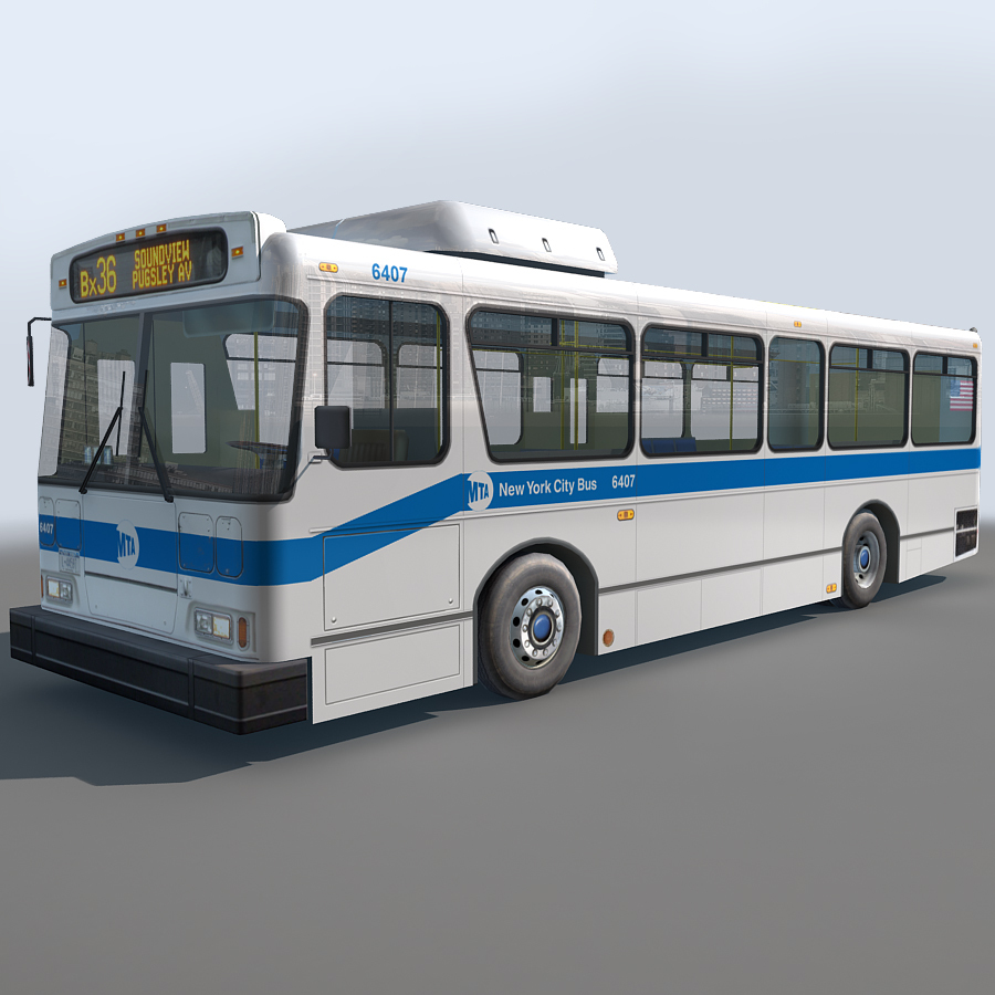 3d city bus model