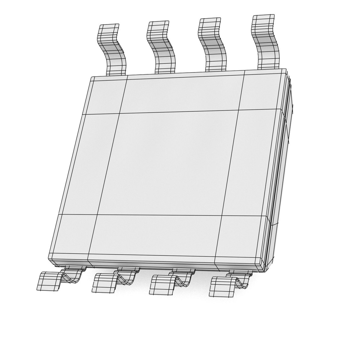 computer chips 3d model