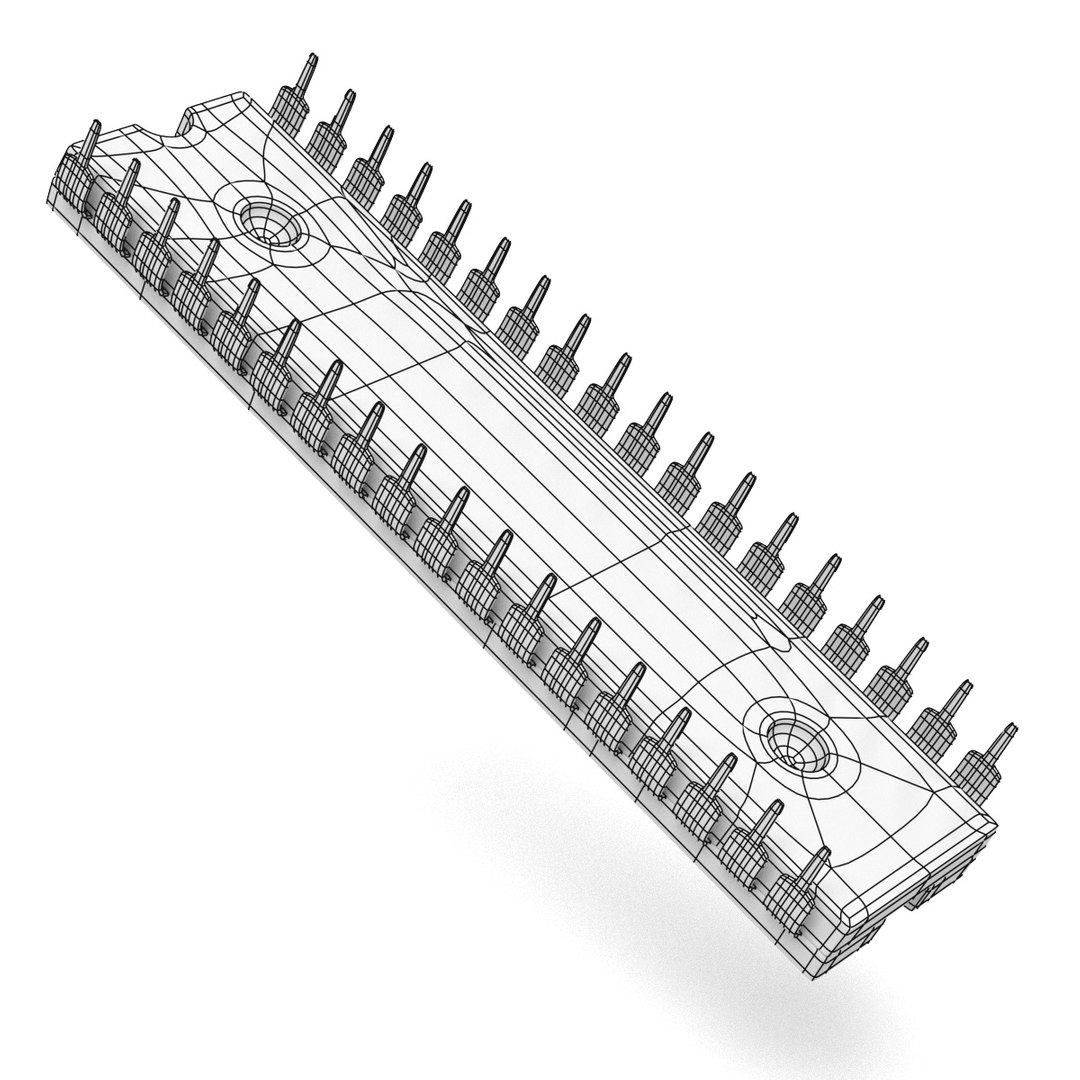computer chips 3d model