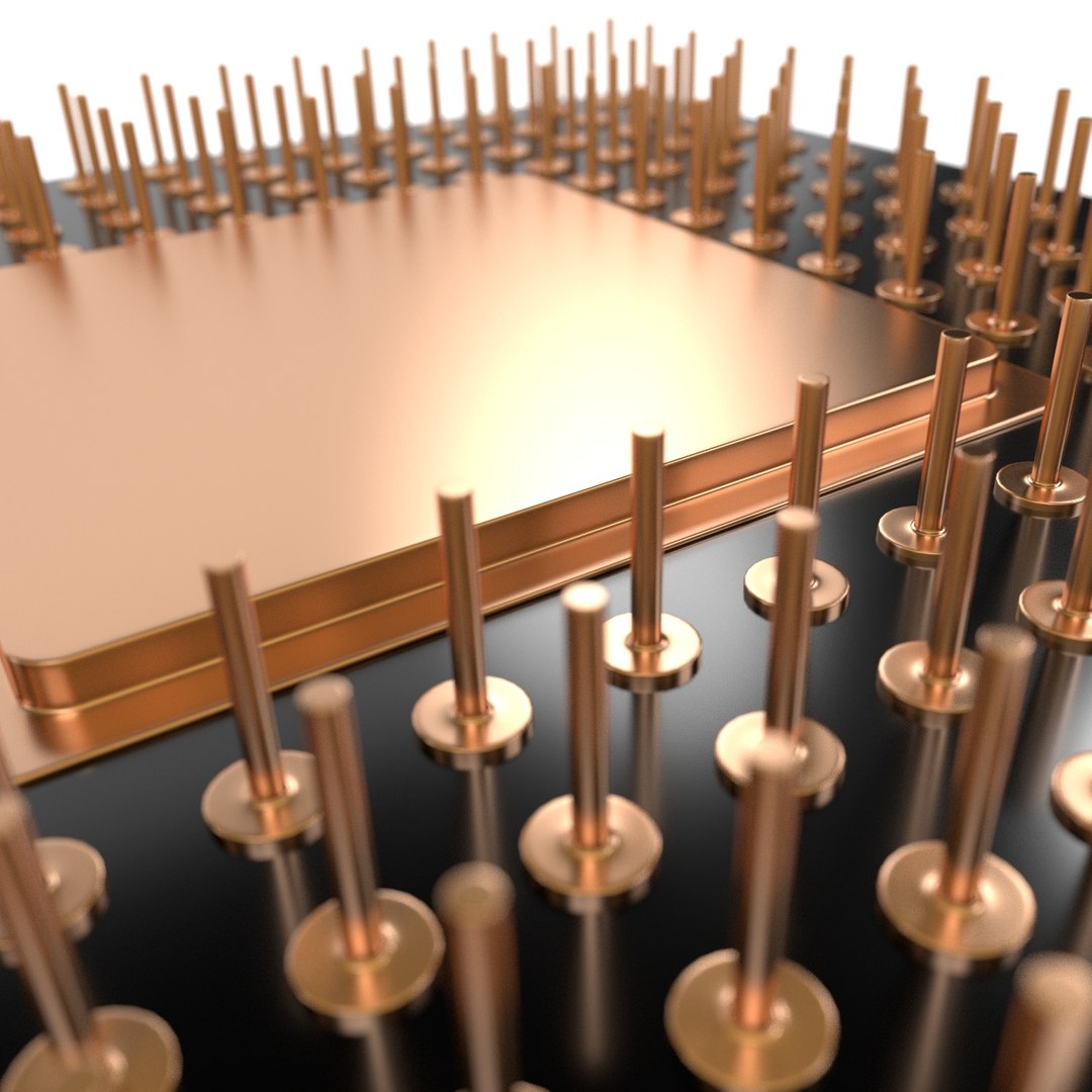 computer chips 3d model