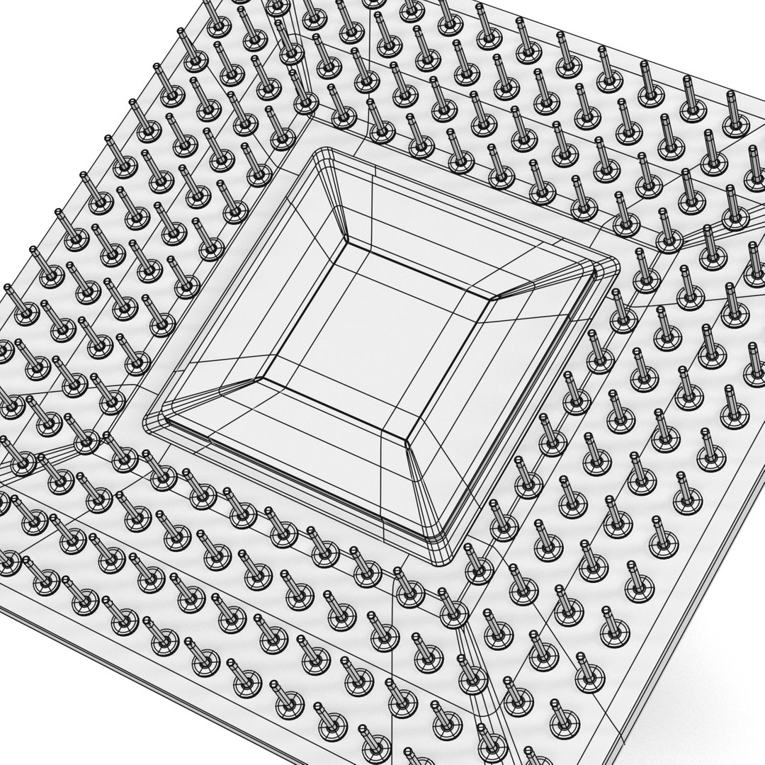 computer chips 3d model