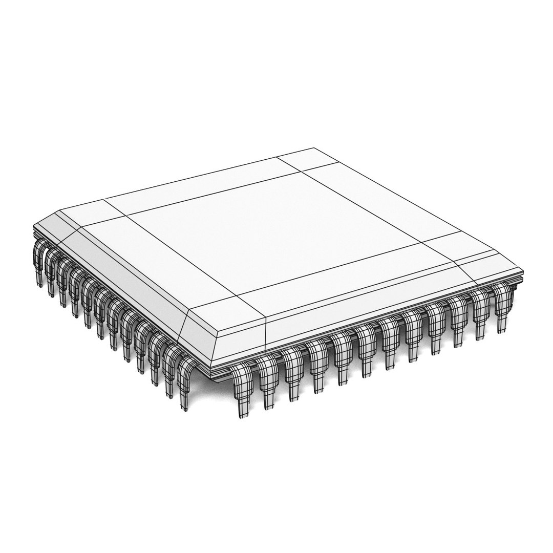 computer chips 3d model