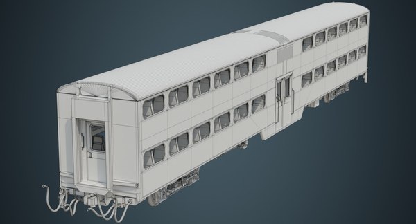 Railcar rail car 3D model - TurboSquid 1622320