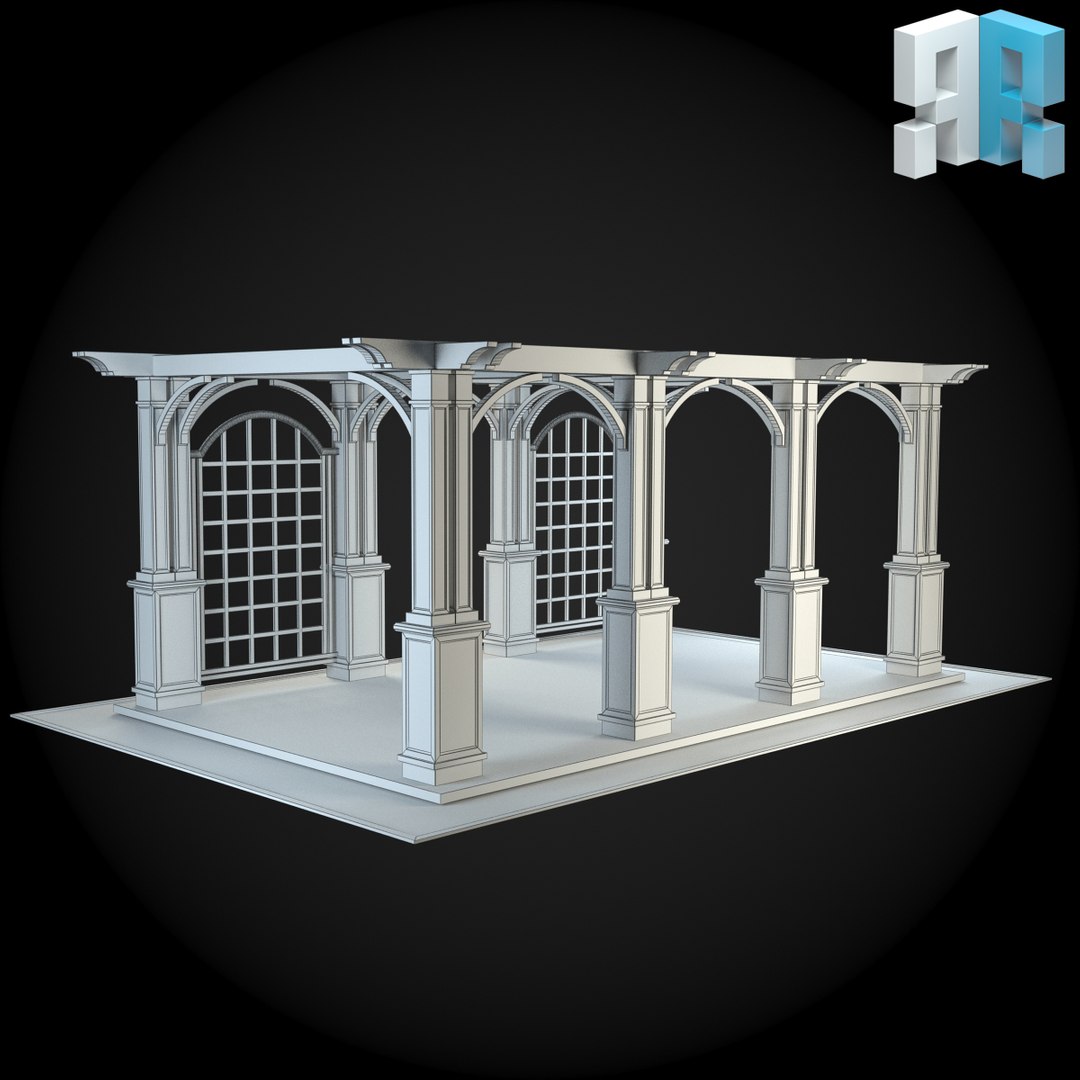 3d Model Of Architectural Modules