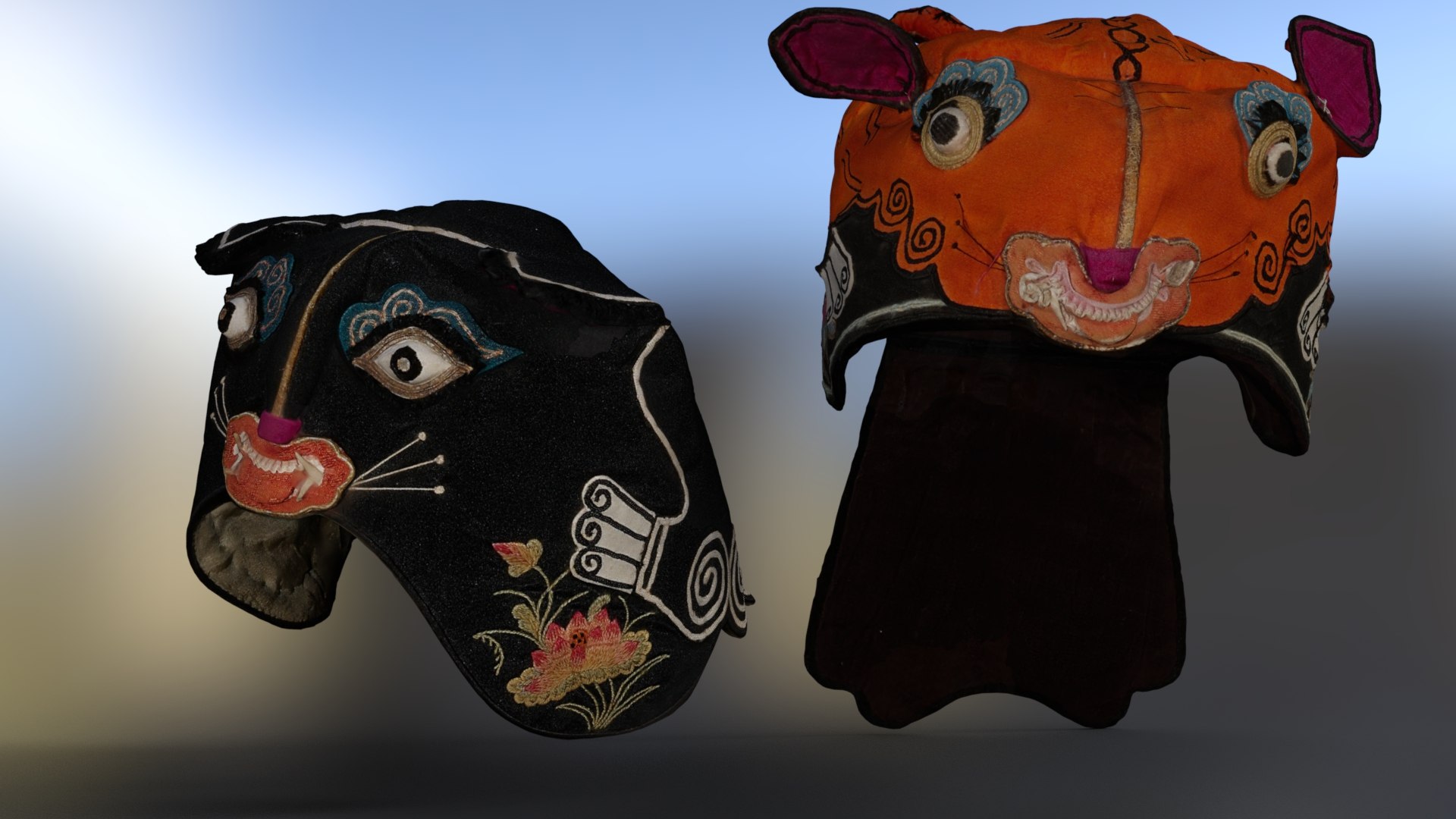 Tiger Hats Chinese 3D Model - TurboSquid 2184687