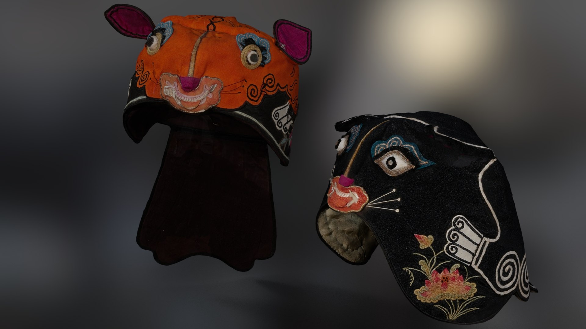 Tiger Hats Chinese 3D Model - TurboSquid 2184687