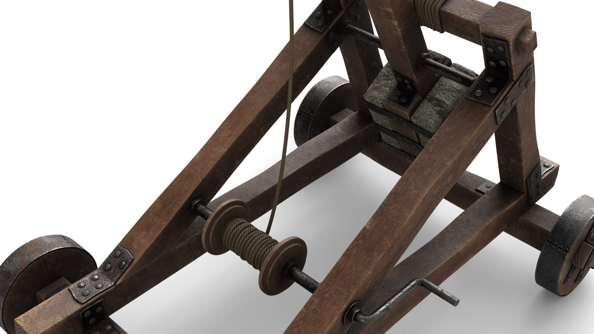 Medieval Wooden Catapult Model - TurboSquid 1793837