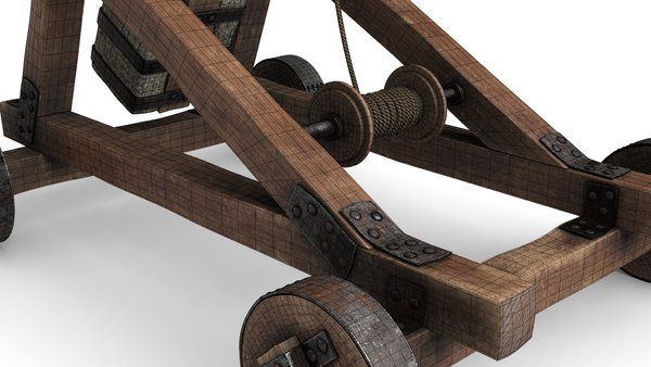Medieval Wooden Catapult model - TurboSquid 1793837