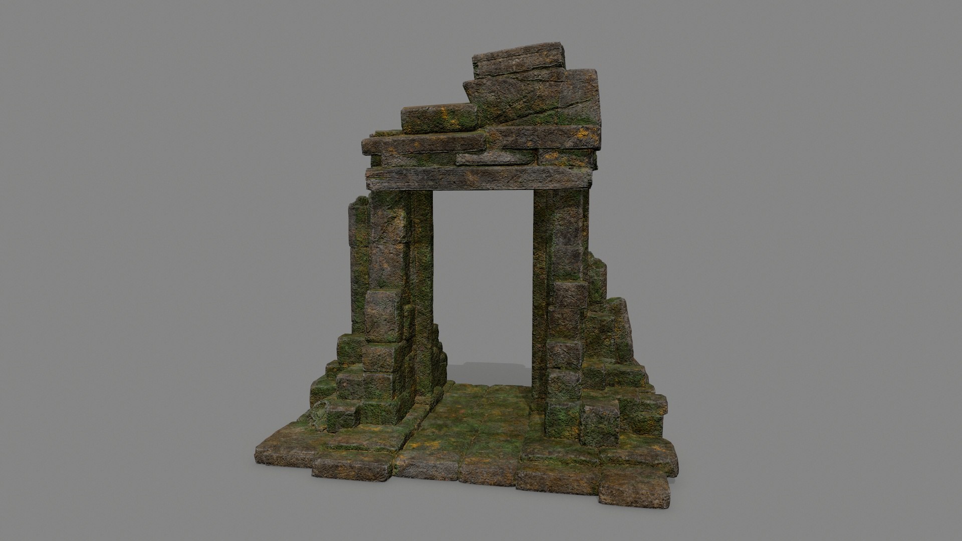 3D Ruin Gate - TurboSquid 2144965