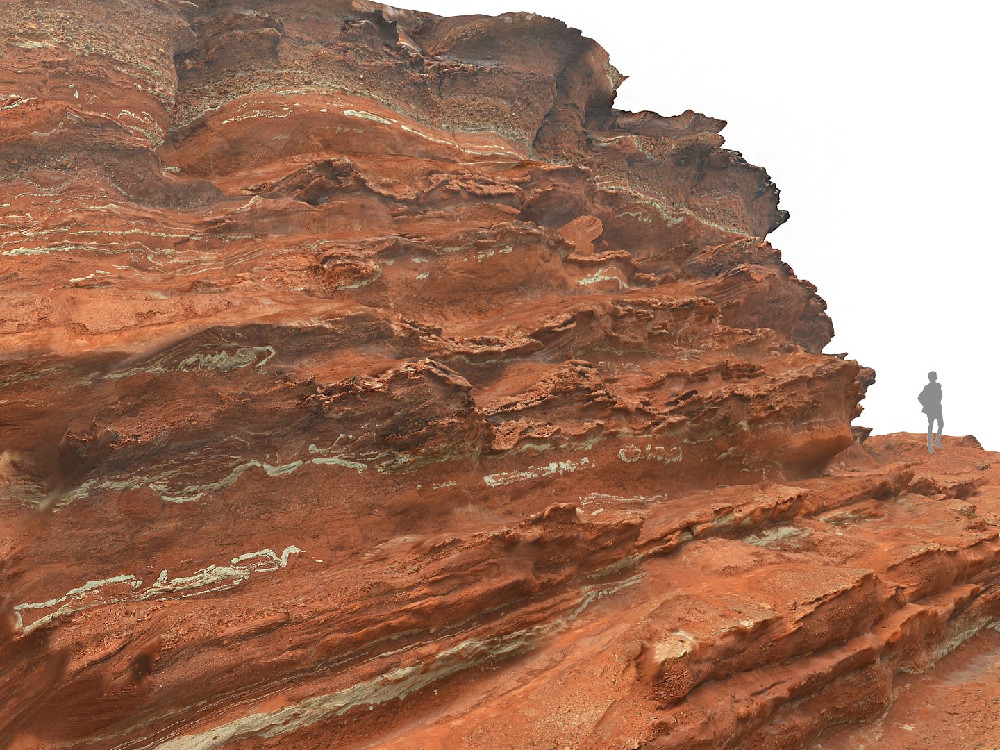 Morocco red cliff 3D model - TurboSquid 1434666