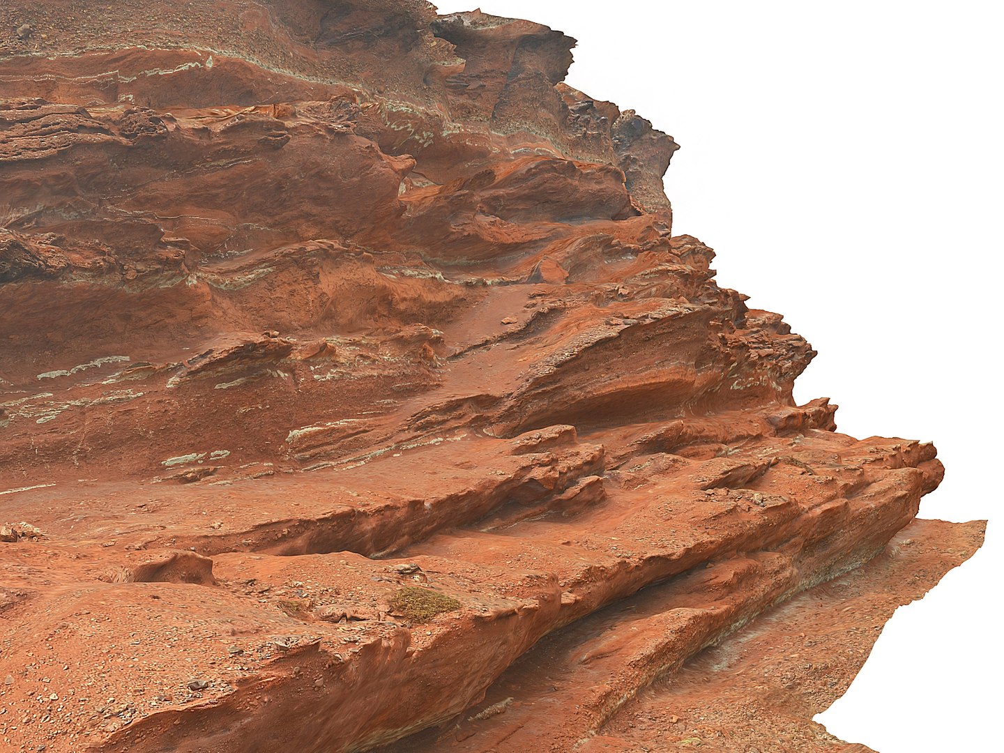 Morocco red cliff 3D model - TurboSquid 1434666