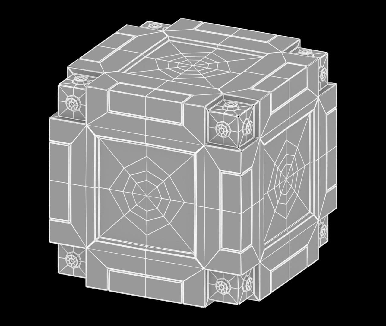 Sci-fi cube 3D - TurboSquid 1188697