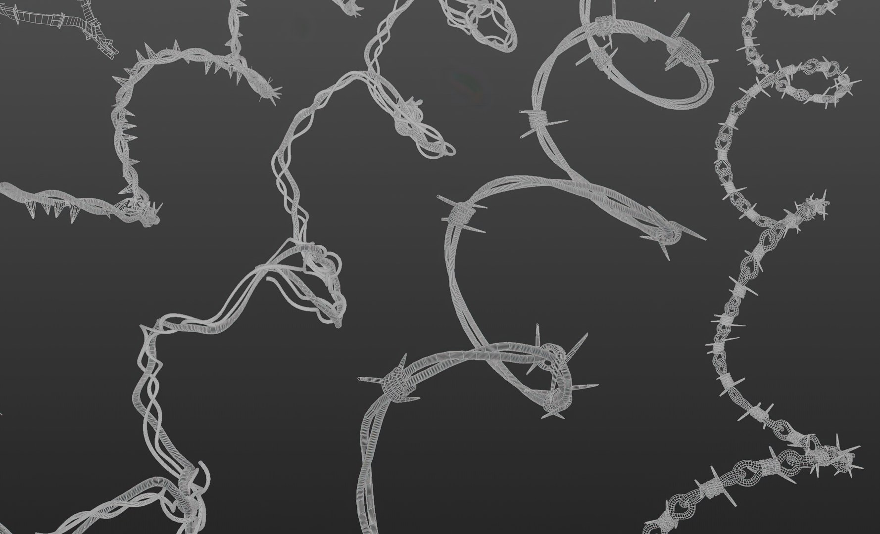 3D Model Barbed Wire - TurboSquid 1976645
