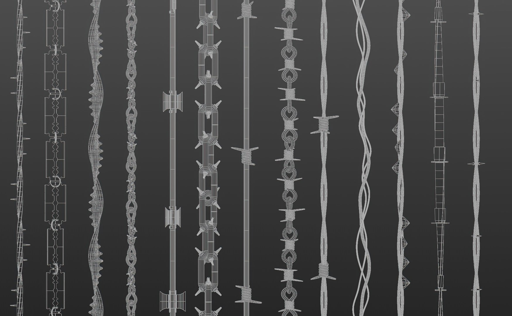 3D Model Barbed Wire - TurboSquid 1976645