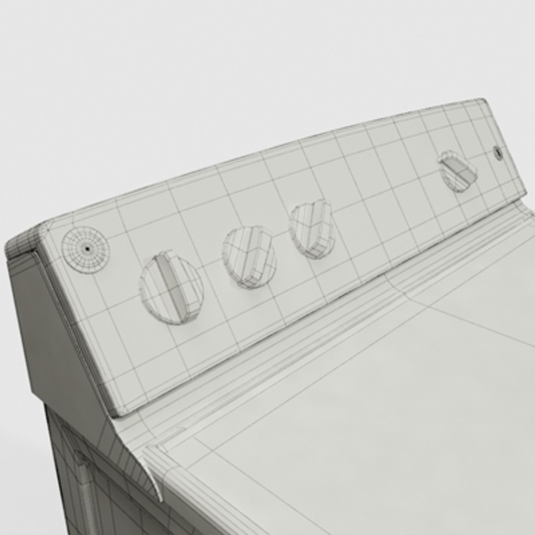 Electric Washer Dryer 3d Model