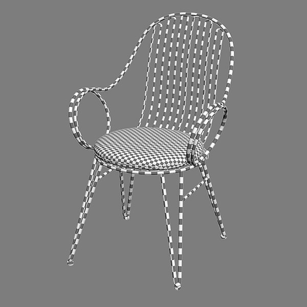 3D scroll white metal outdoor - TurboSquid 1452040