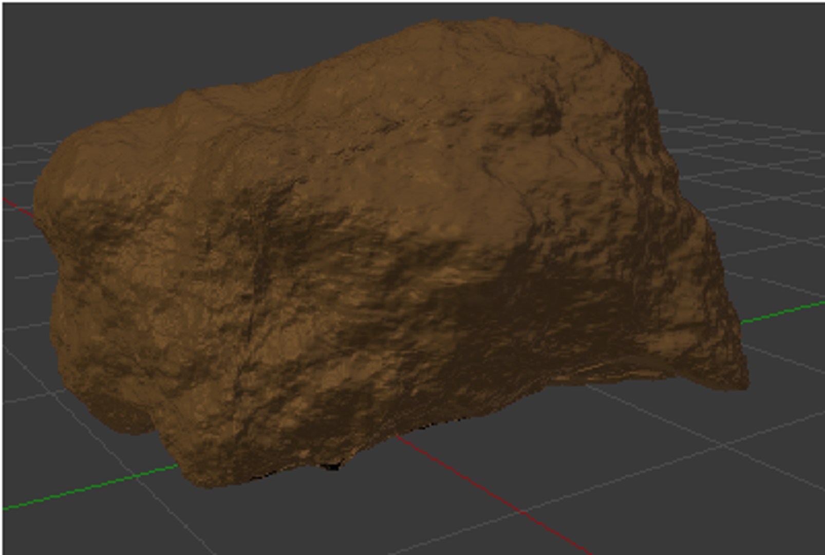 3d Stone Rock Mountain