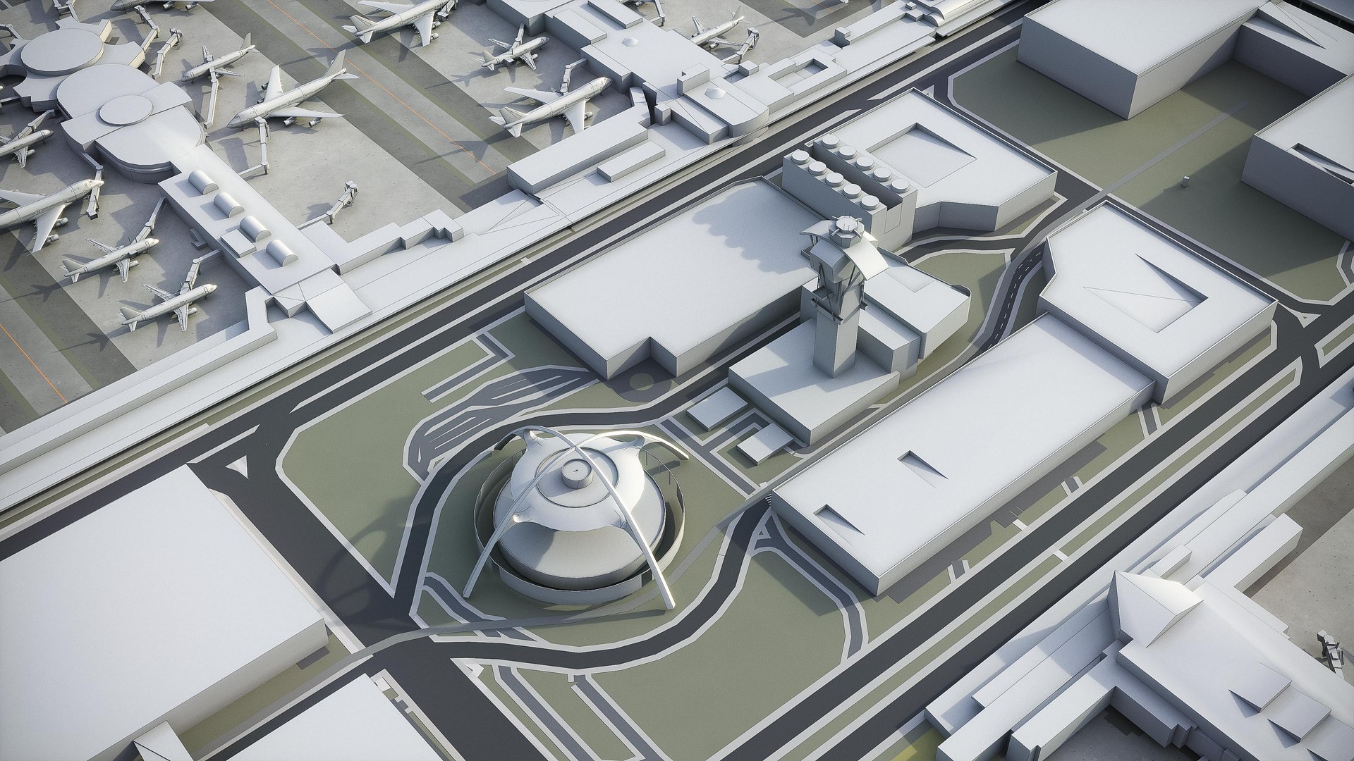 3D Model Los Angeles International Airport - TurboSquid 1484396