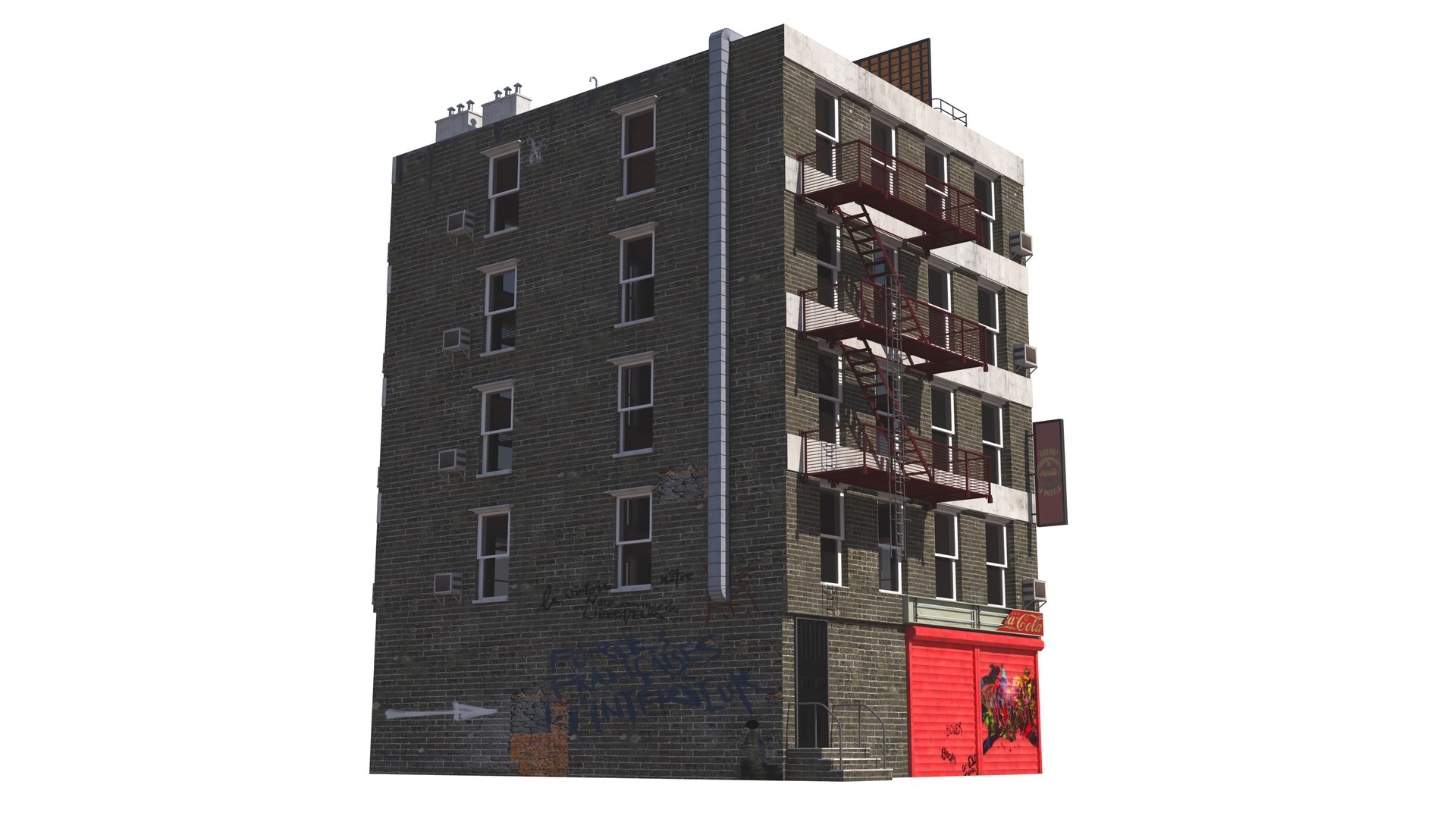 Stylized Apartment Building 3D Model - TurboSquid 2310613