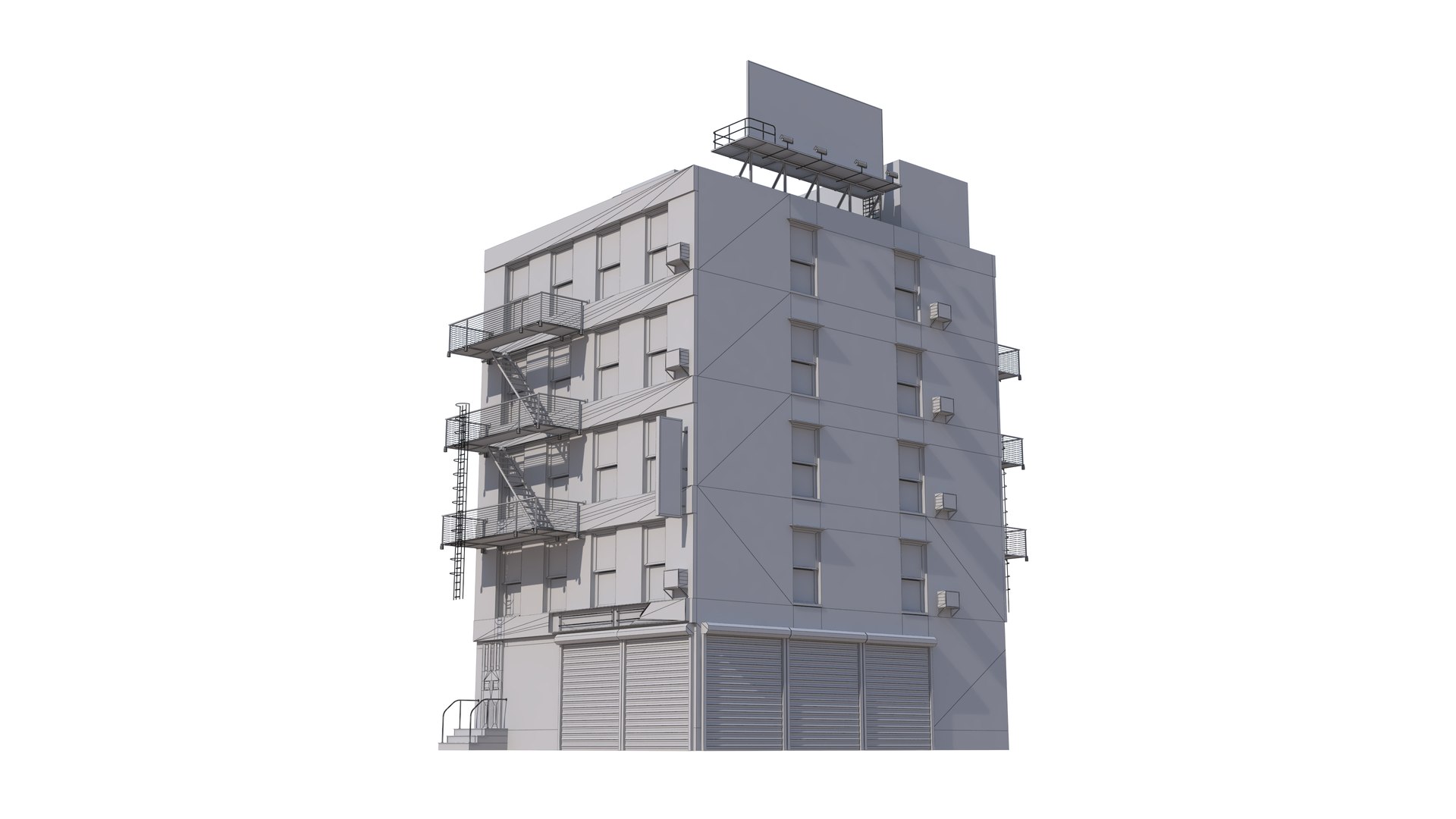 Stylized Apartment Building 3D Model - TurboSquid 2310613