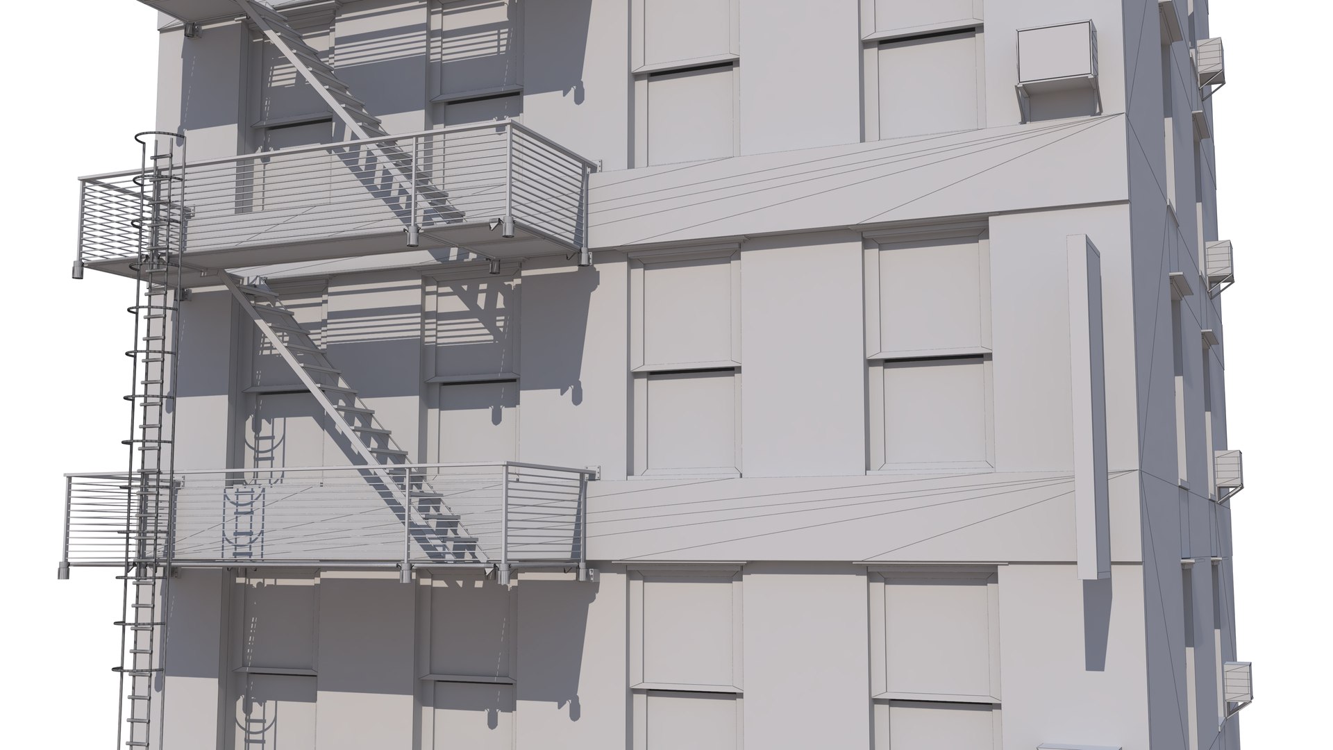 Stylized Apartment Building 3D Model - TurboSquid 2310613