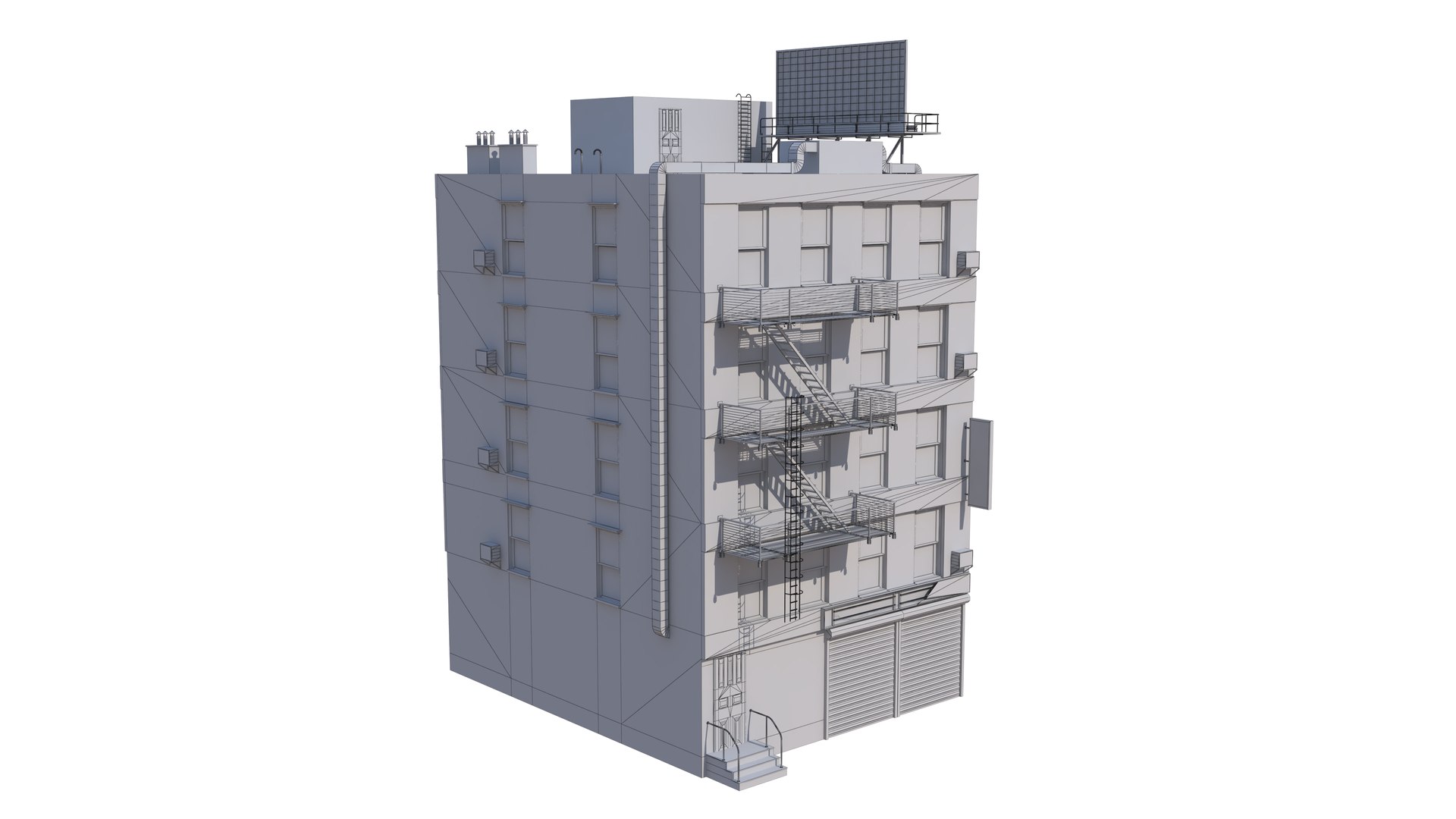 Stylized Apartment Building 3D Model - TurboSquid 2310613