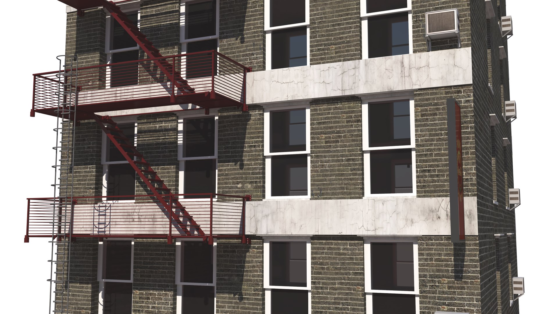 Stylized Apartment Building 3D Model - TurboSquid 2310613