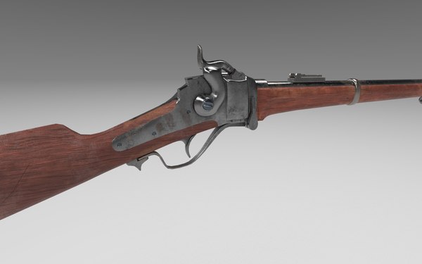 1863 merrill rifle 3D model - TurboSquid 1451094