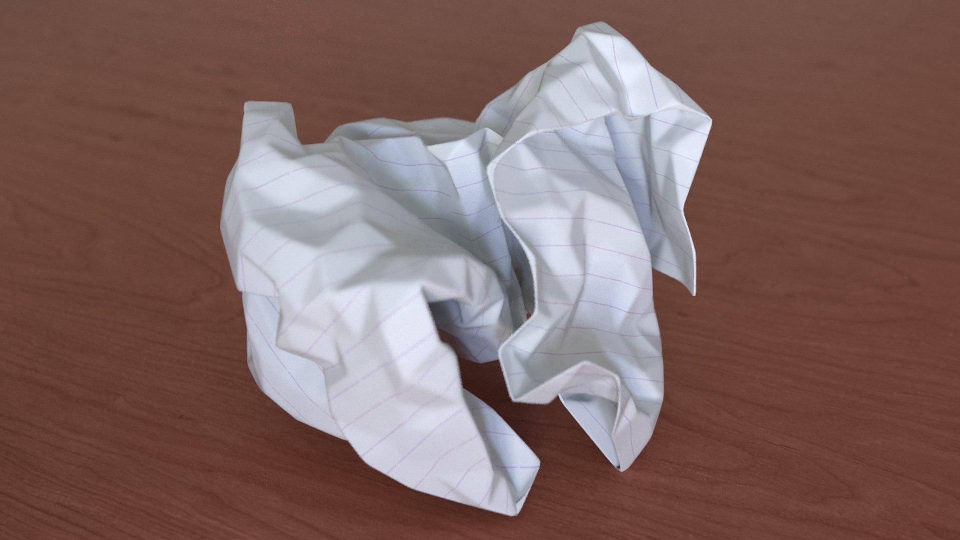 Crumpled Paper 3d Model
