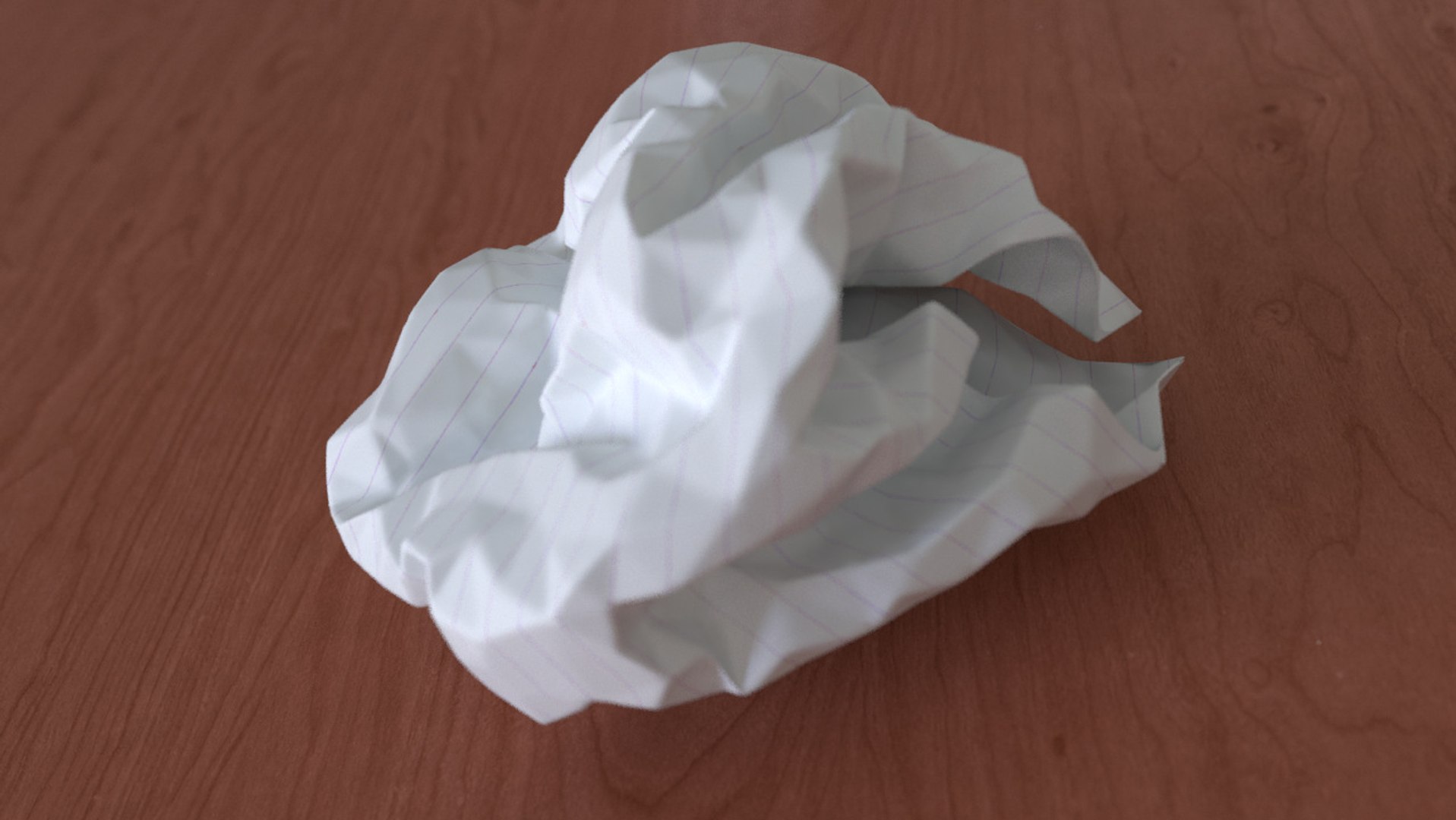 Crumpled Paper 3d Model
